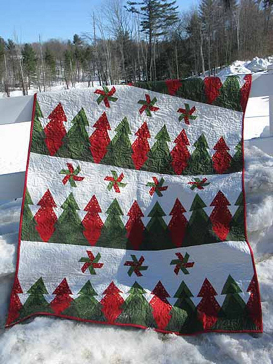 Pine Ridge Throw Quilt Pattern By: Kristine Poor for Poor House Designs ...