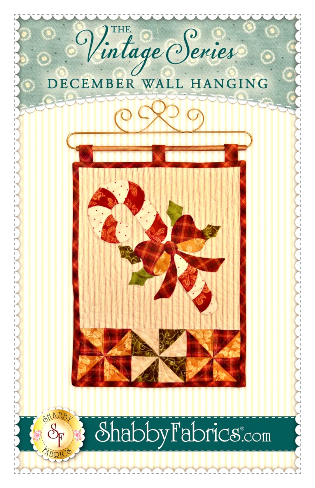 The Vintage Series: December Wall Hanging applique Sewing Pattern by ...