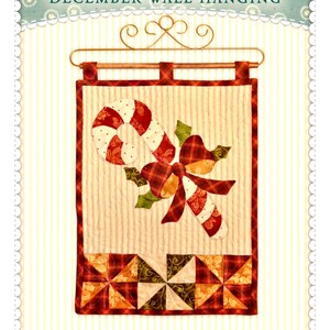 The Vintage Series: December Wall Hanging applique Sewing Pattern by ...