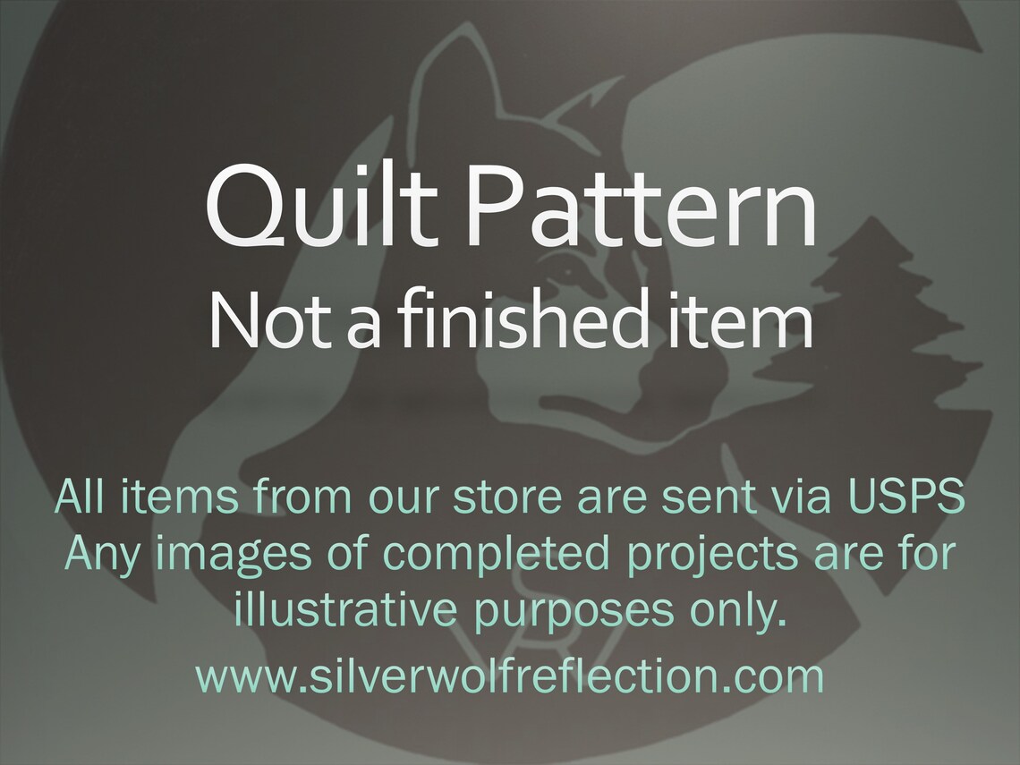 The Wolf Abstractions Quilt Pattern *foundation Paper Piecing* By ...