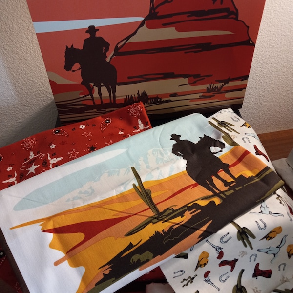 Go West With John Wayne Panel - Etsy