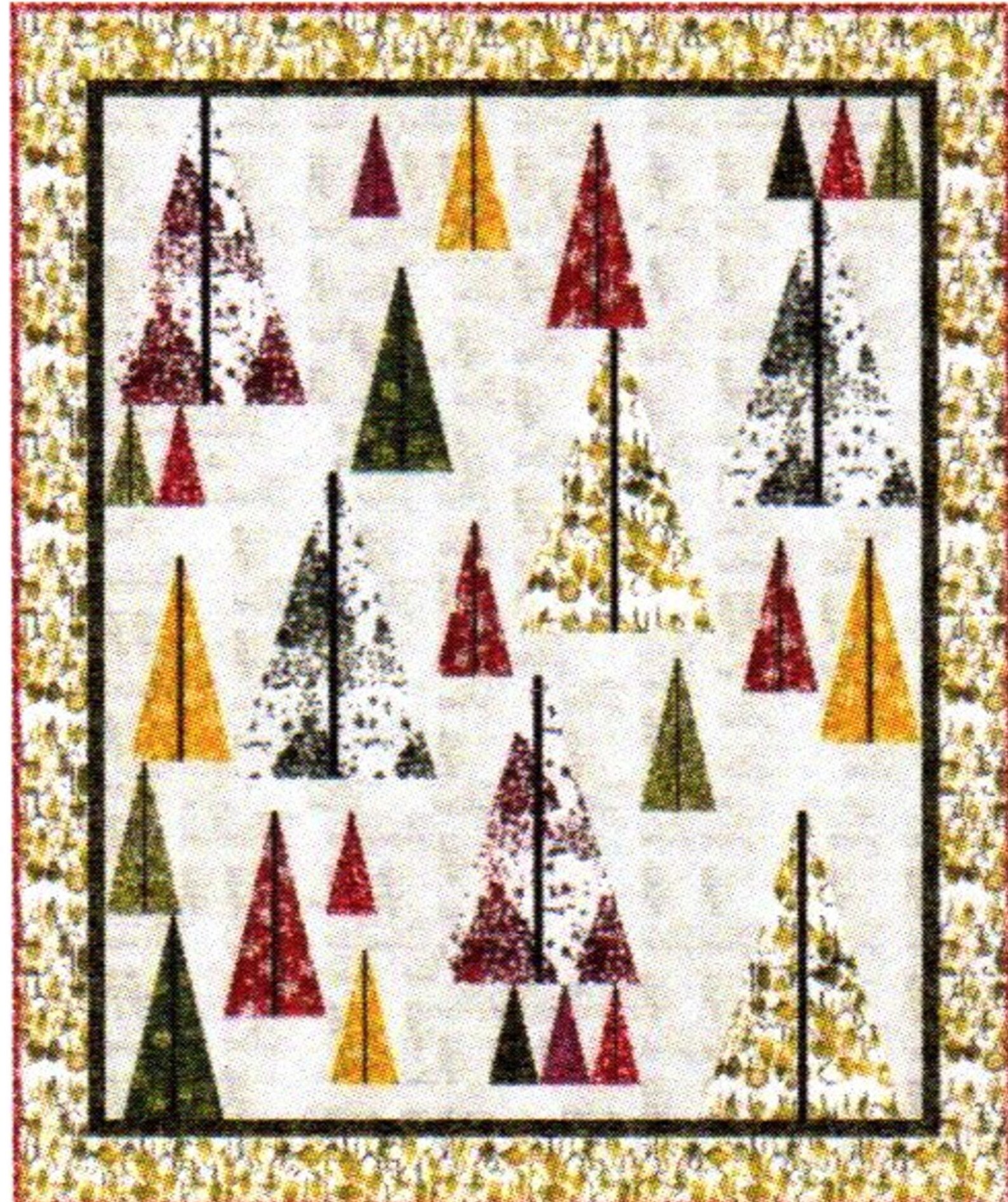 Oh Tannenbaum pieced Quilt Pattern By: Chris Hoover - Etsy