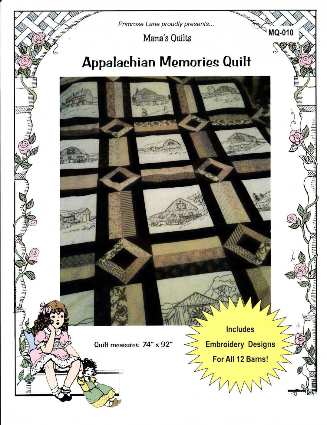 Appalachian Memories *quilt Pattern With Embroidery Designs* By: Beth D ...