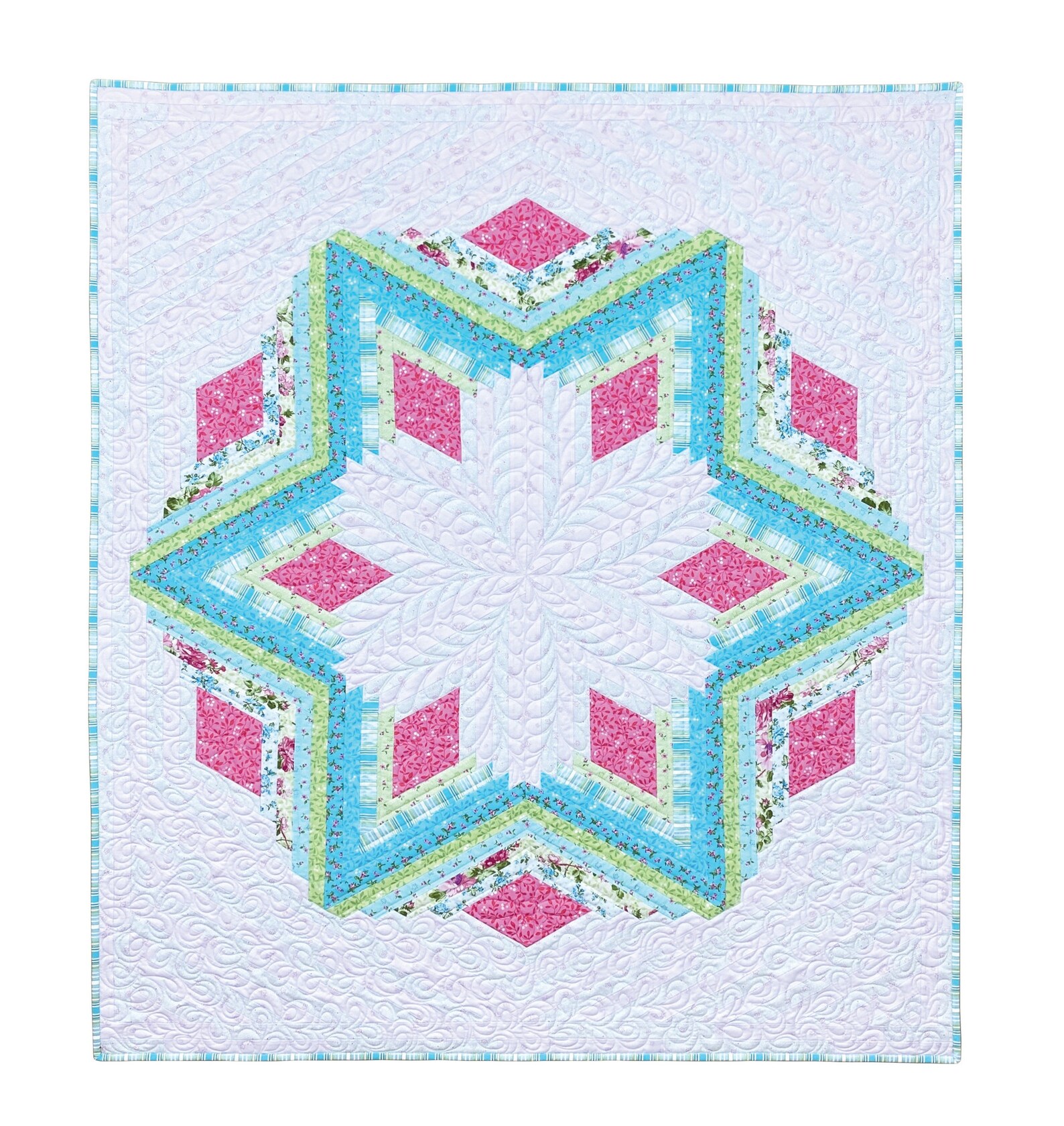 Diamond Log Cabin *quilts and Tree Skirt Pattern Book* By: Eleanor ...
