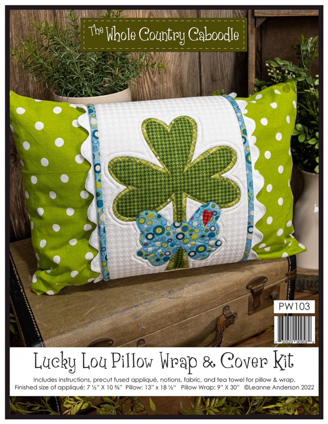 Lucky Lou *pillow Wrap & Cover Kit* From: the Whole Country Caboodle ...