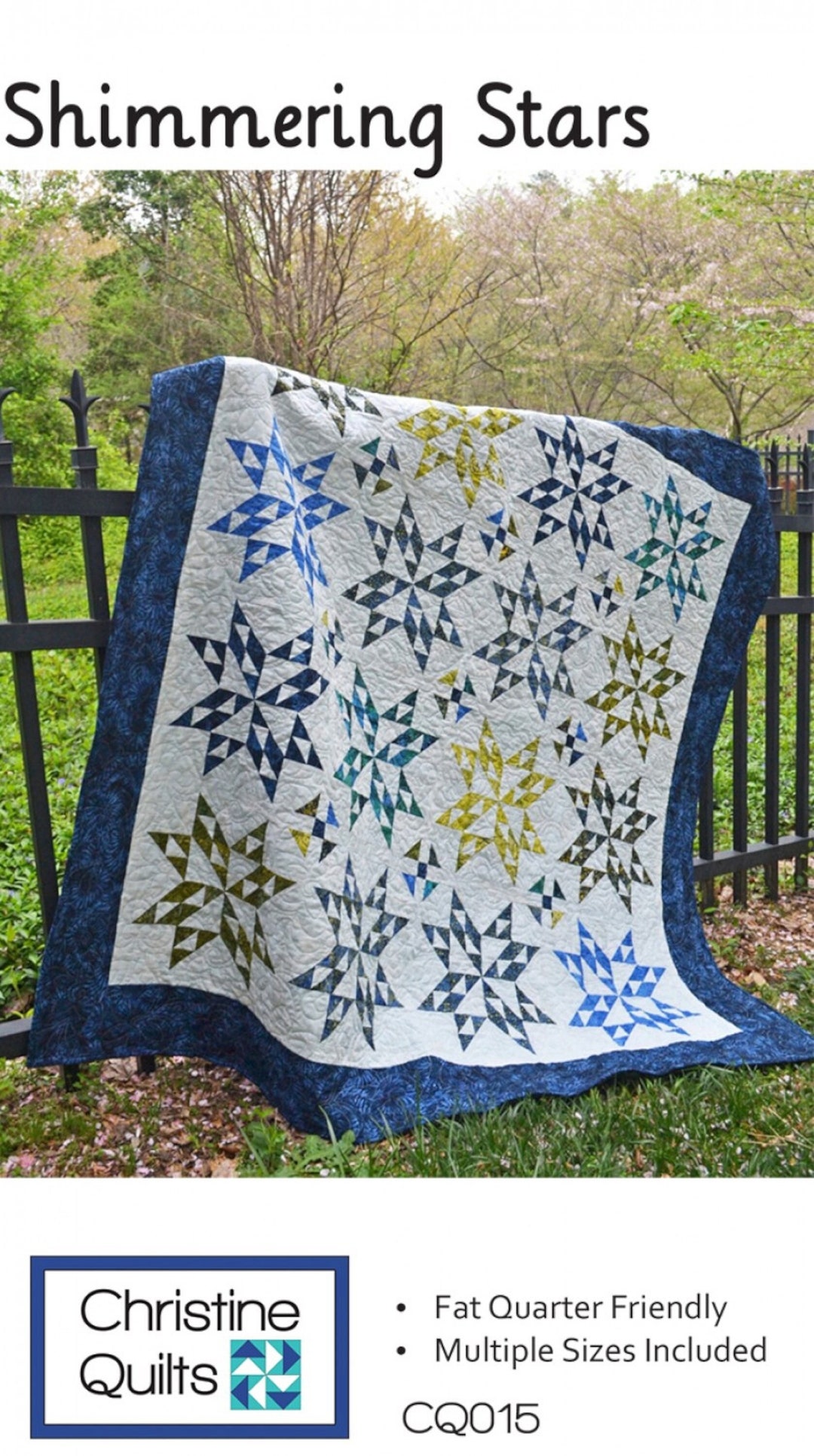 Shimmering Stars *quilt Pattern* By: Christine Quilts CQ015 - Etsy