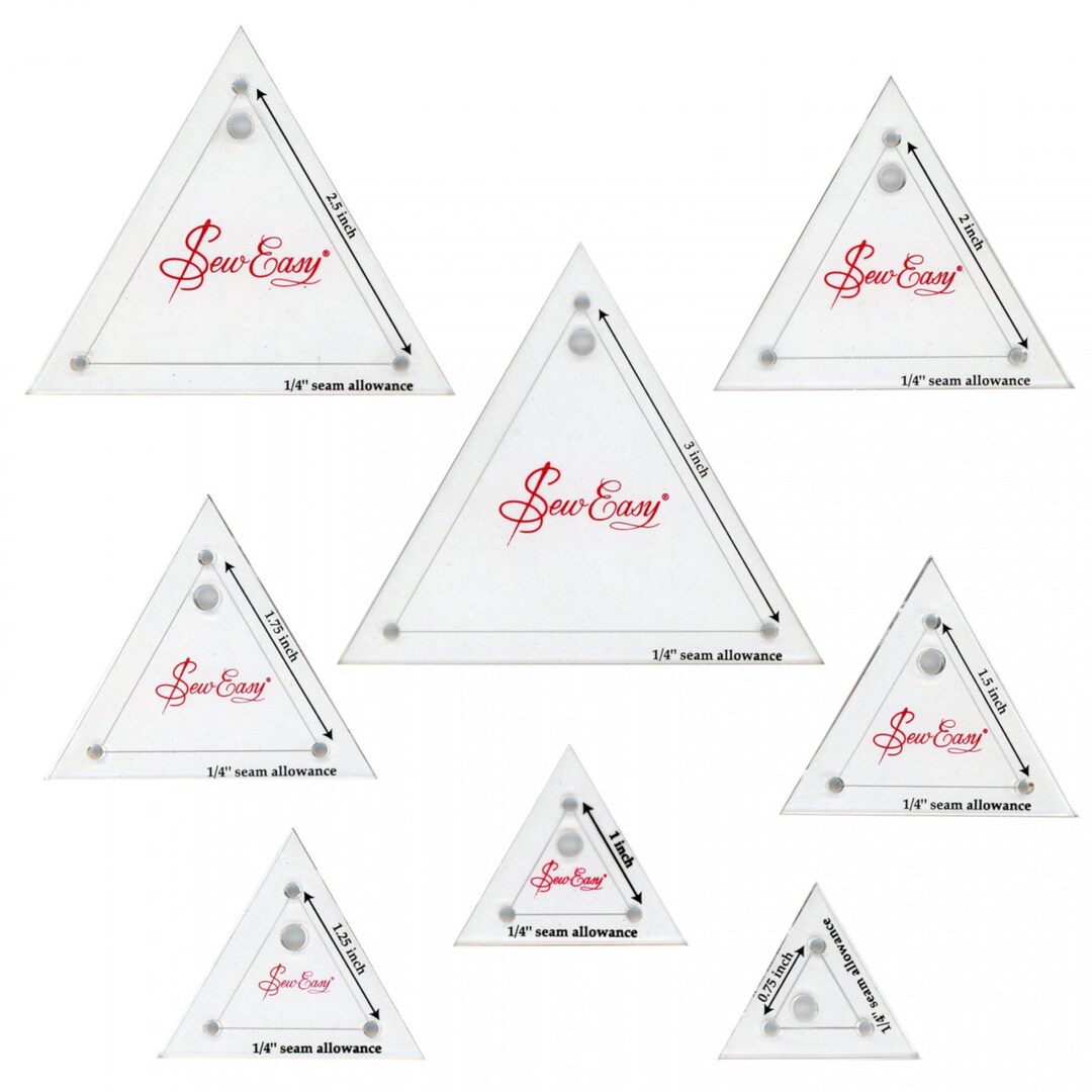 MINI TRIANGLES template Set 8 Pieces NL4161 BY: Sew Easy - Etsy