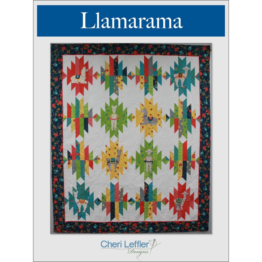 Llamarama *applique Quilt Pattern* By: Cheri Leffler Designs - Etsy