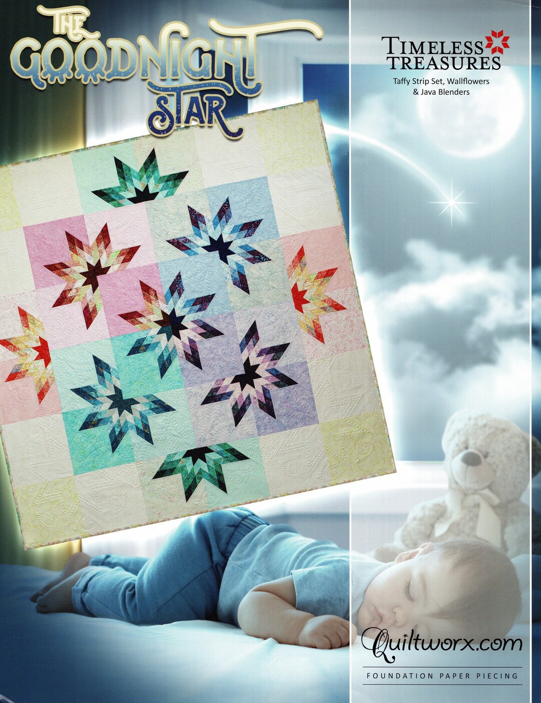 The Goodnight Star foundations Paper Piecing Quilt Pattern By: Judy ...
