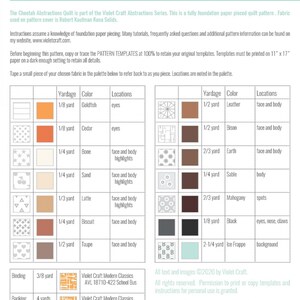 Cheetah Abstractions *foundation Paper-pieced Quilt Pattern* By: Violet ...