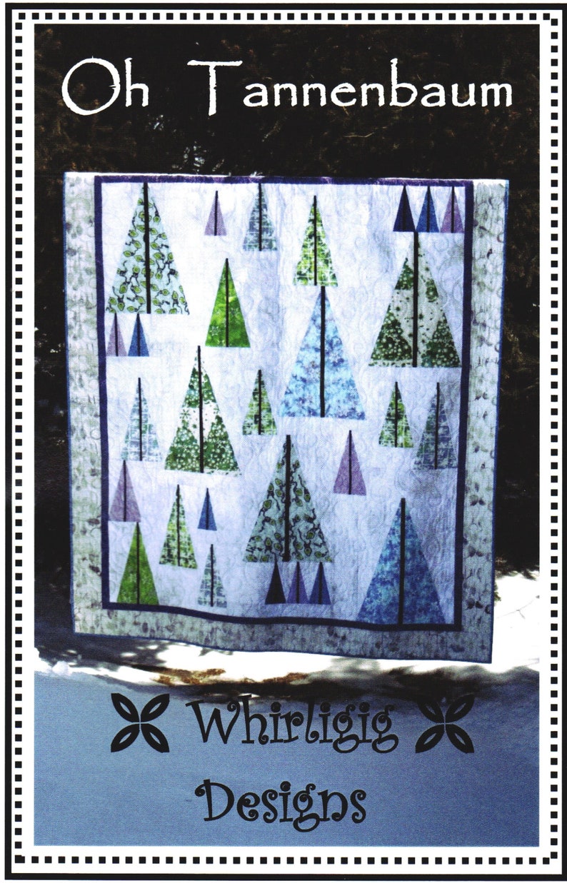 Oh Tannenbaum pieced Quilt Pattern By: Chris Hoover - Etsy