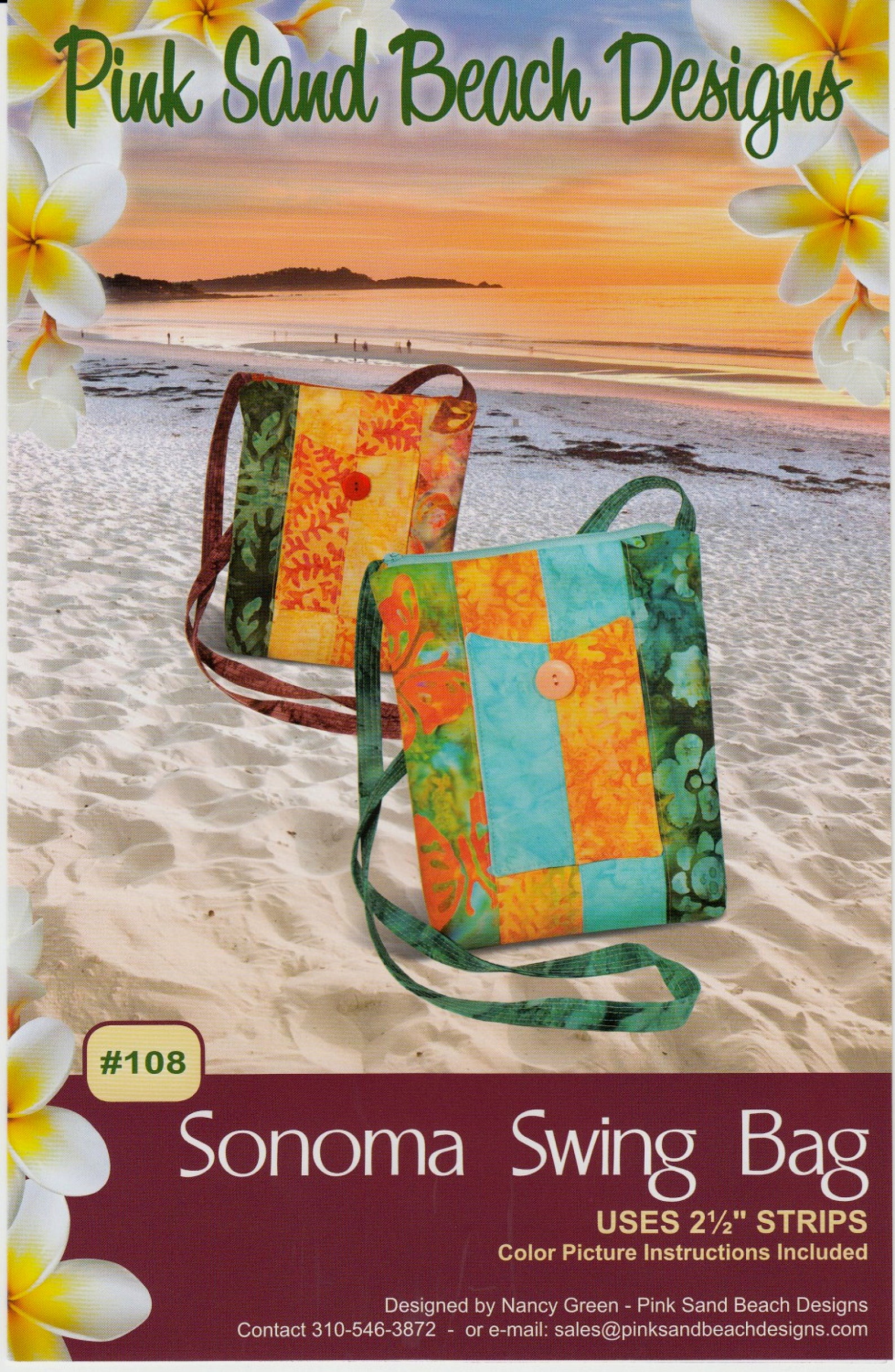 Sonoma Swing Bag sewing Pattern From: Pink Sand Beach - Etsy