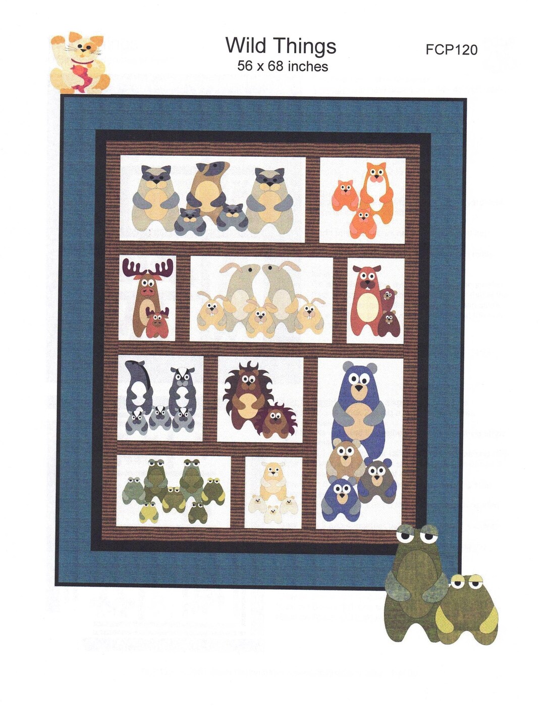 Wild Things *fusible Applique Quilt Pattern* By: Sindy Rodenmayer ...