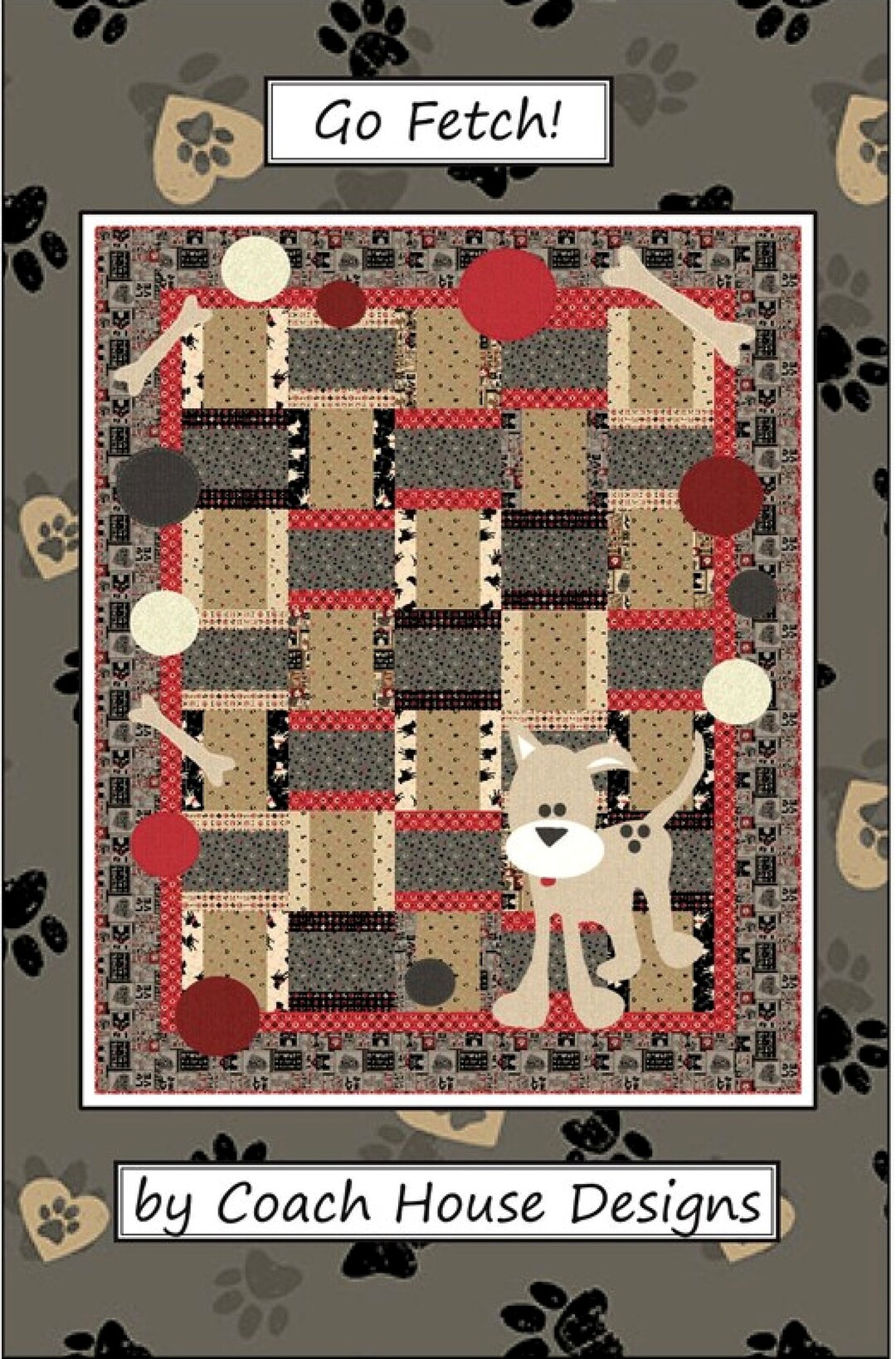 Go Fetch quilt Pattern By: Coach House Designs CHD1017C - Etsy
