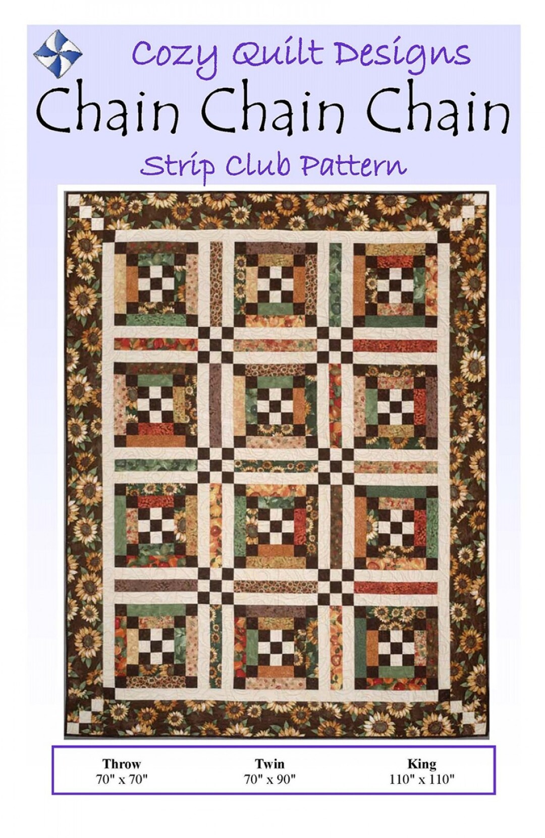 Chain, Chain, Chain *A Strip Club Quilt Pattern* By: Cozy Quilt Designs ...