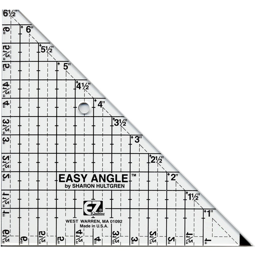 Easy Angle Triangle Ruler 1 6 1/2 By: EZ Quilting Darlene Zimmerman - Etsy