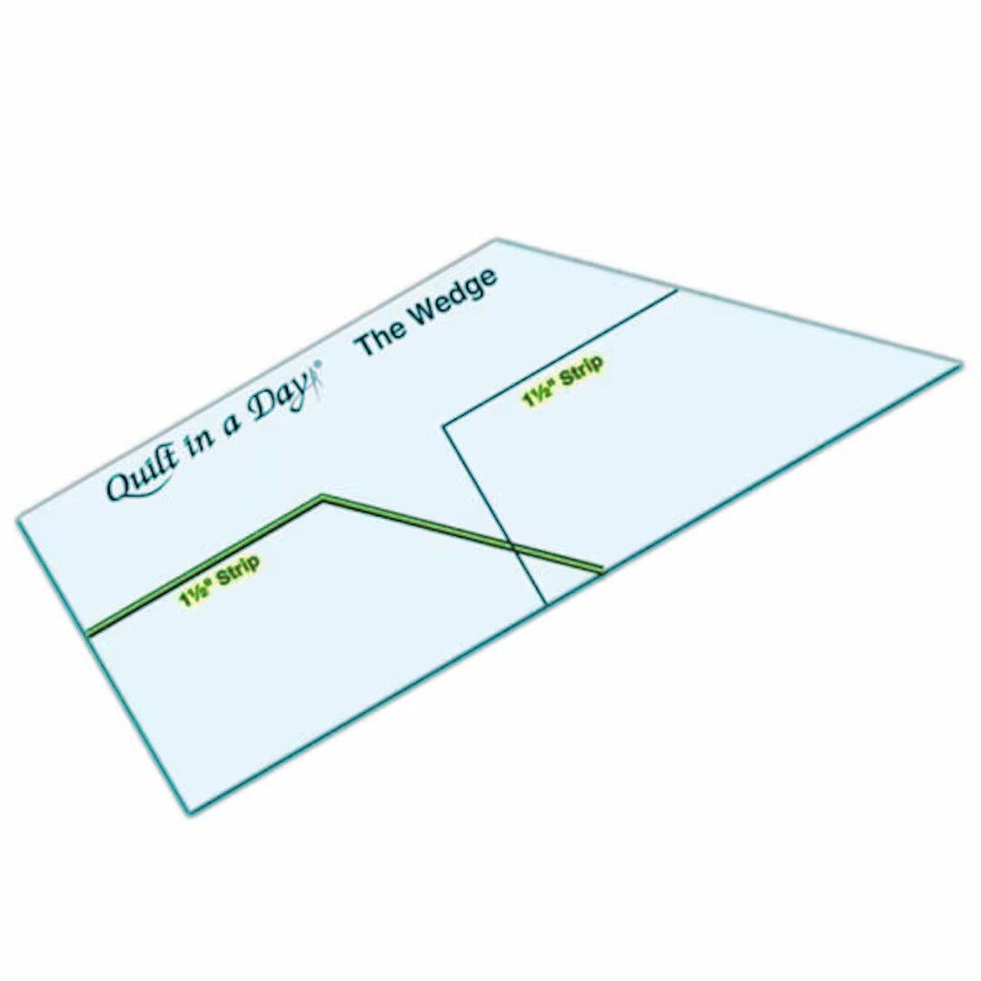 The Wedge Quilting Ruler by Eleanor Burns of Quilt in a Day - Etsy