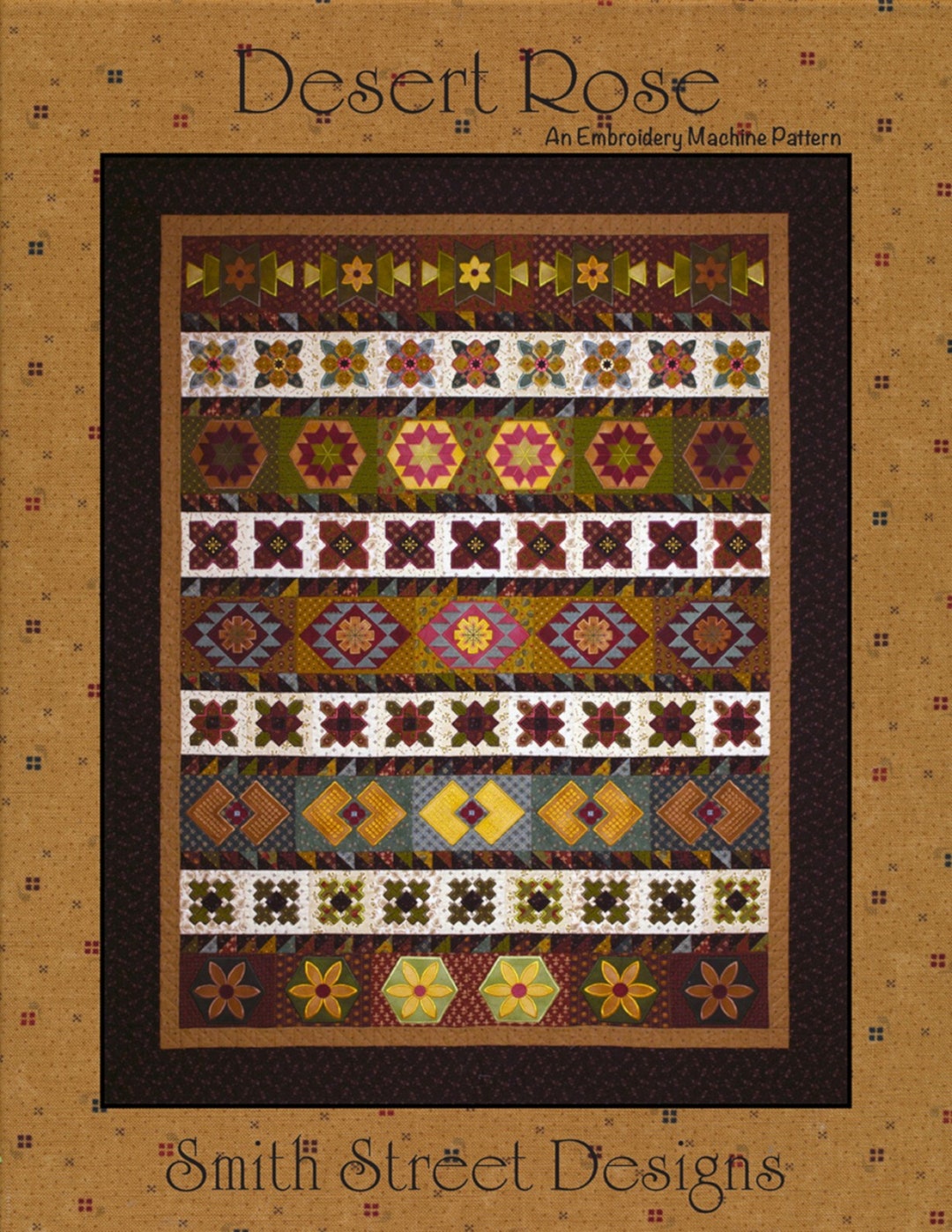 DESERT ROSE *machine Embroidery Designs* for a Quilt By: Smith Street ...