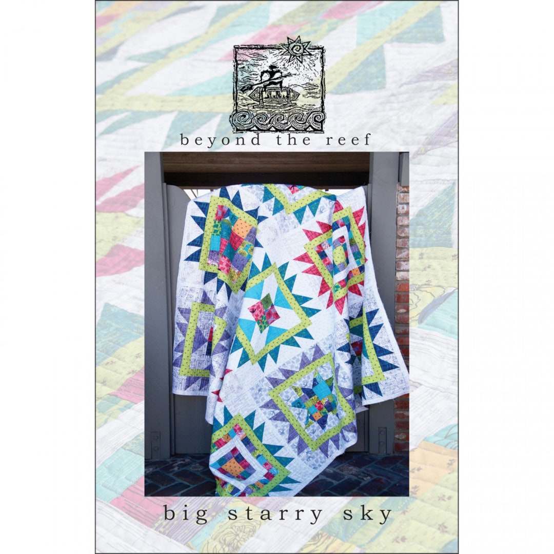 Big Starry Sky quilt Pattern From: Beyond the Reef - Etsy