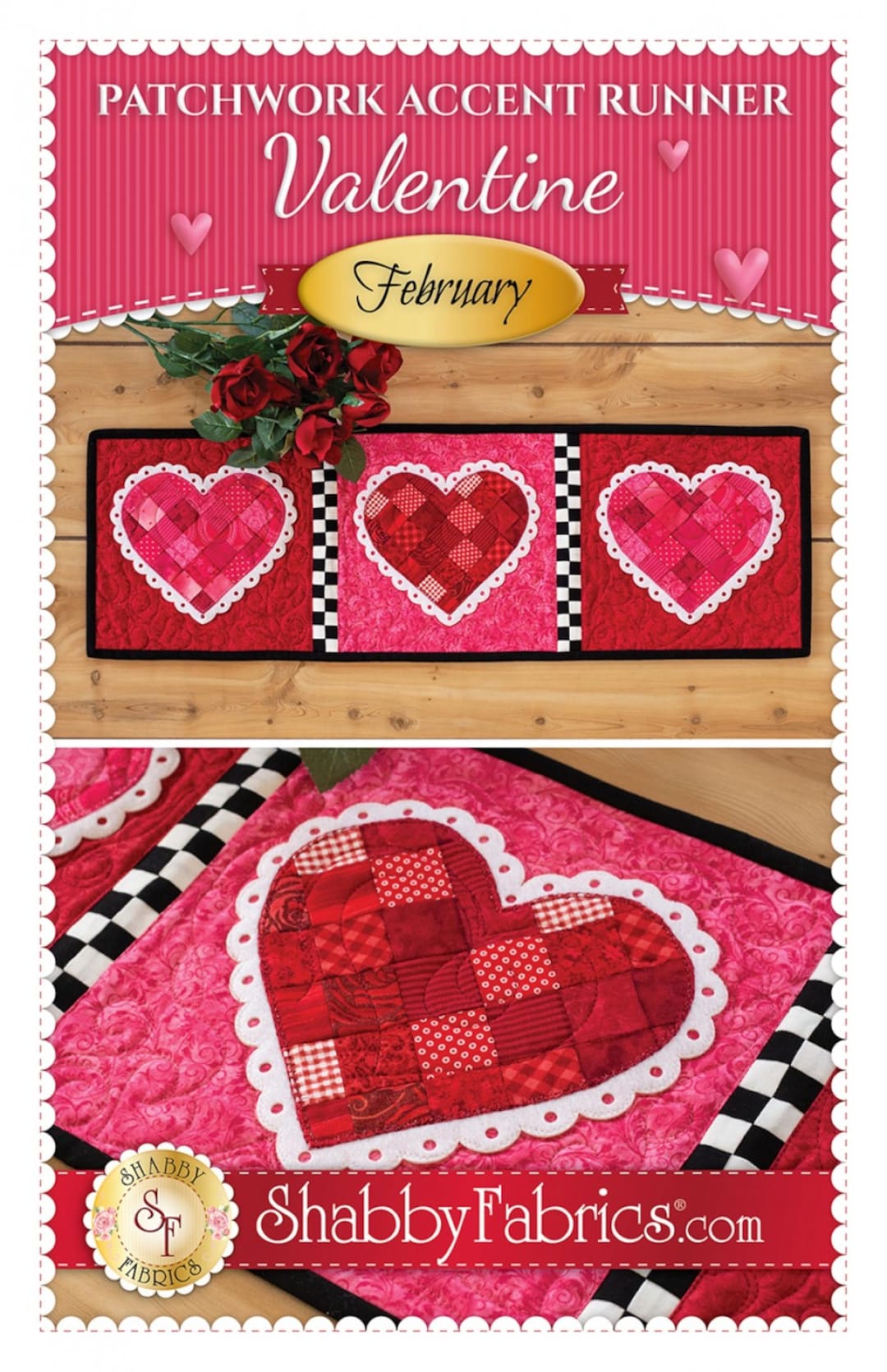 Patchwork Accent Runner VALENTINE (february) *table Runner Pattern* By ...