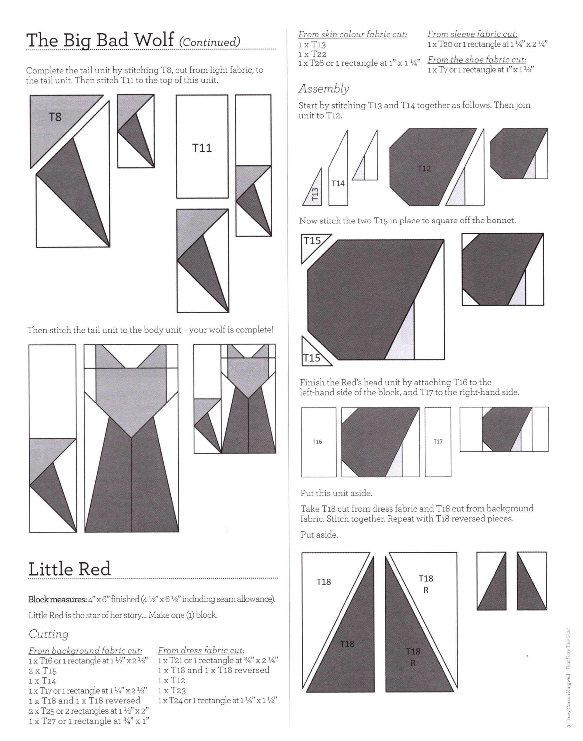 That Fairy Tale Quilt A Pieced Quilt Pattern/book By: Lucy - Etsy