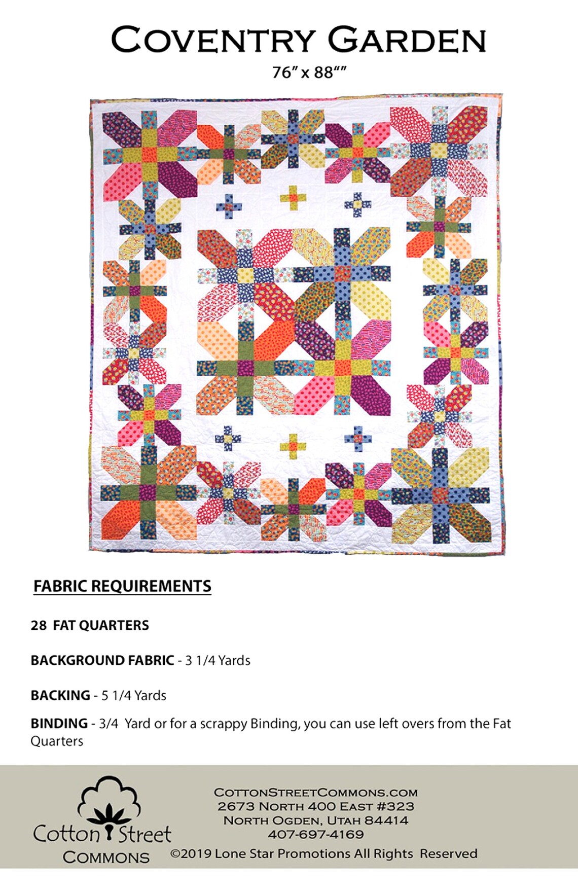 Coventry Gardens *quilt Pattern* By: Marcea Owen - Cotton Street ...