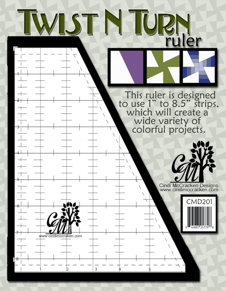 BALI SWIRLS quilt Pattern includes Twist N Turn Ruler | Etsy