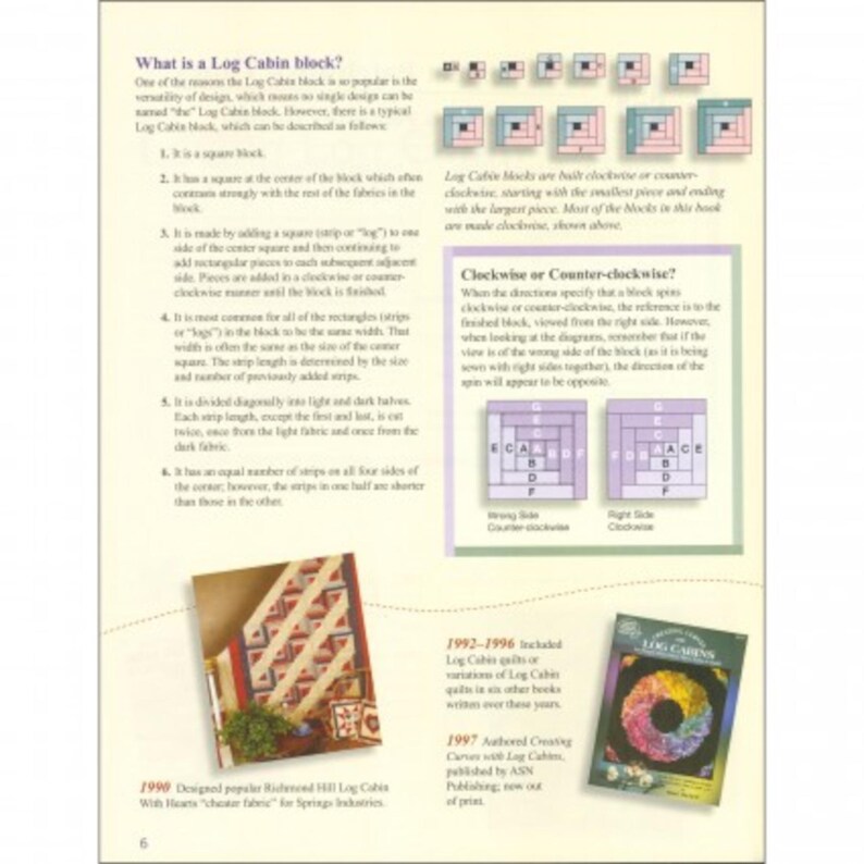 Log Cabin Abcs *14 Quilt Patterns Book* By: Marti Michell #8043 - Etsy