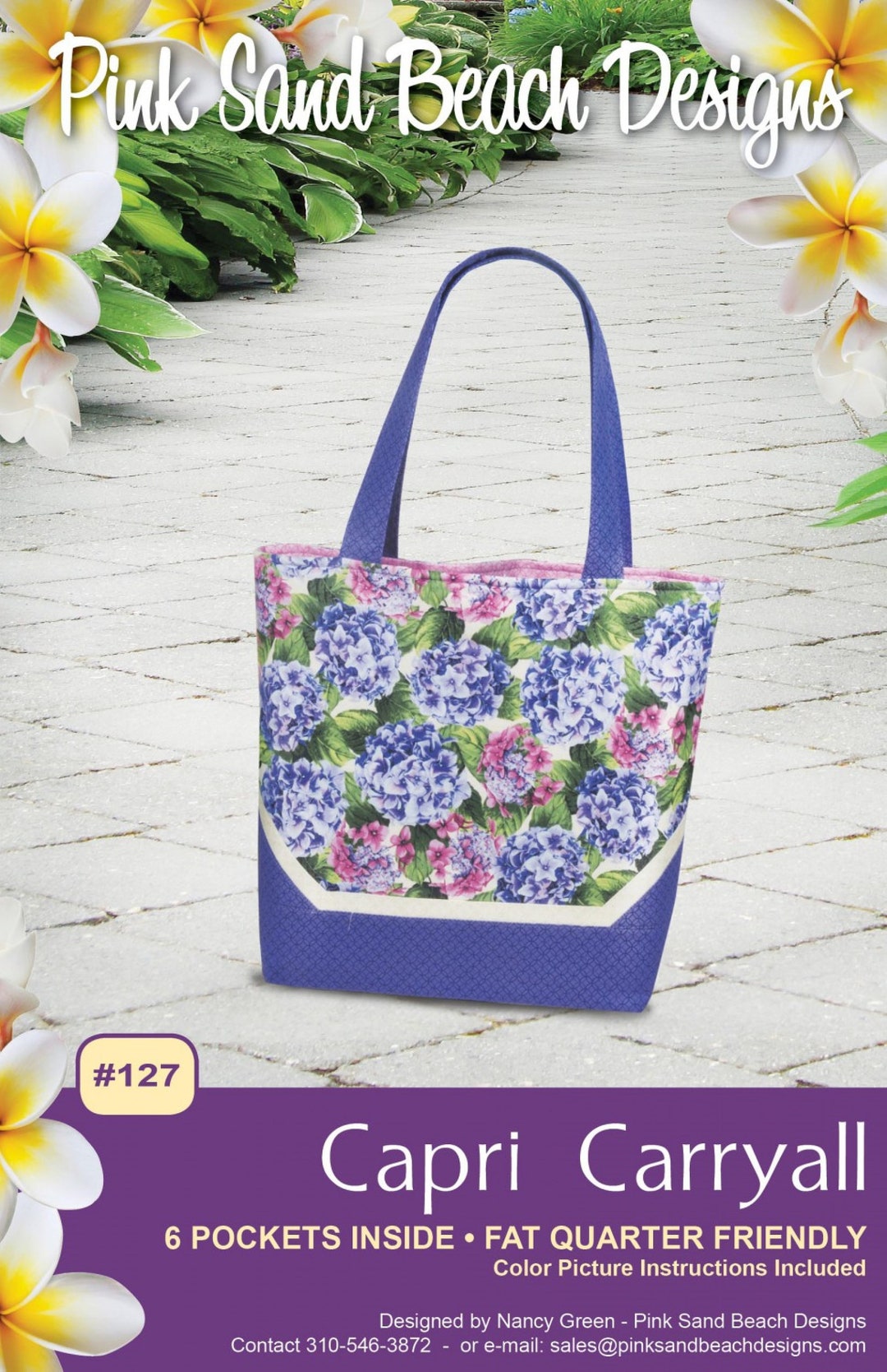 Capri Carryall sewing Pattern From: Pink Sand Beach Designs - Etsy