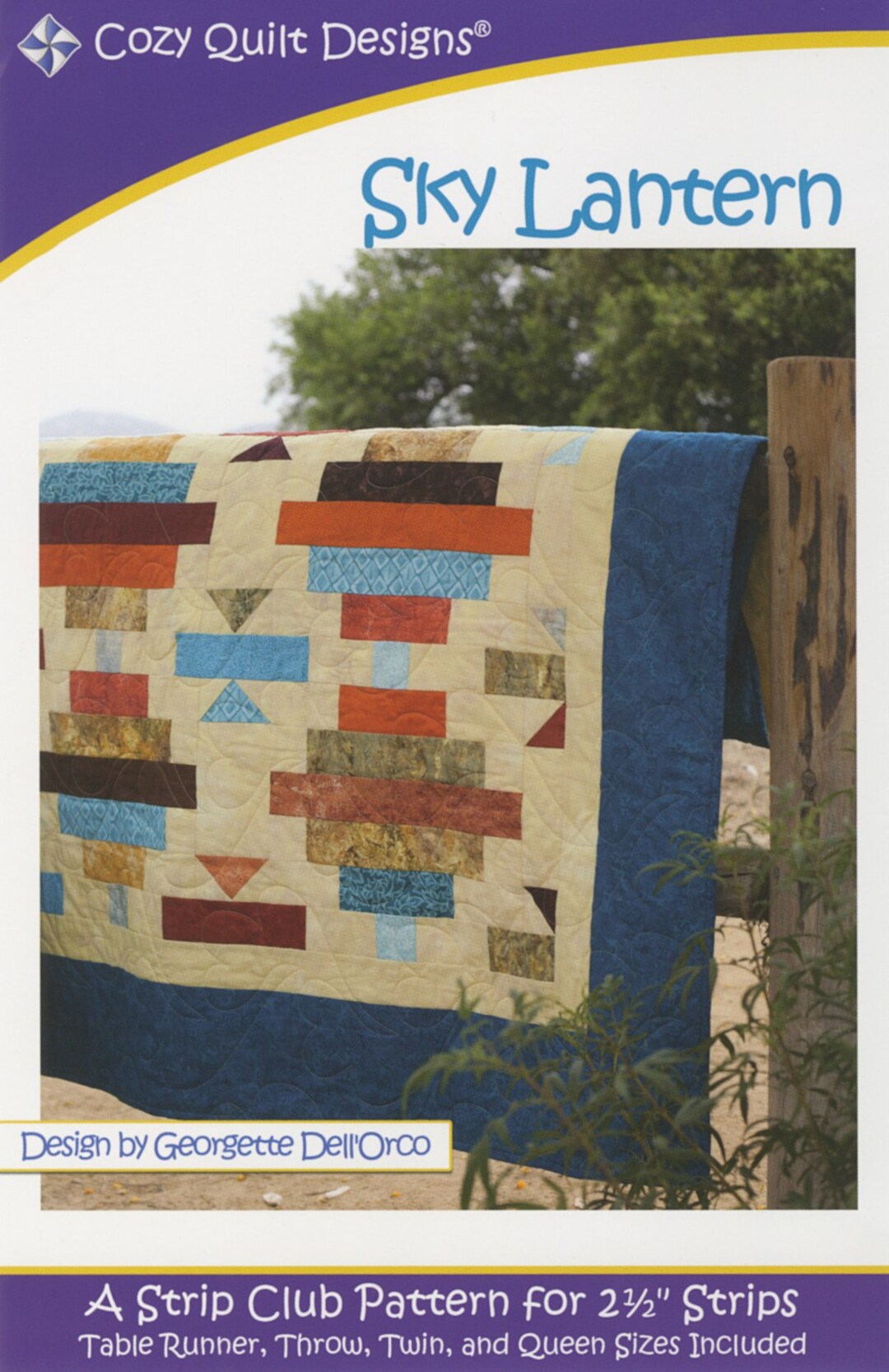 Sky Lantern strip Club Quilt Pattern By: Georgette Dell'orco Cozy Quilt ...