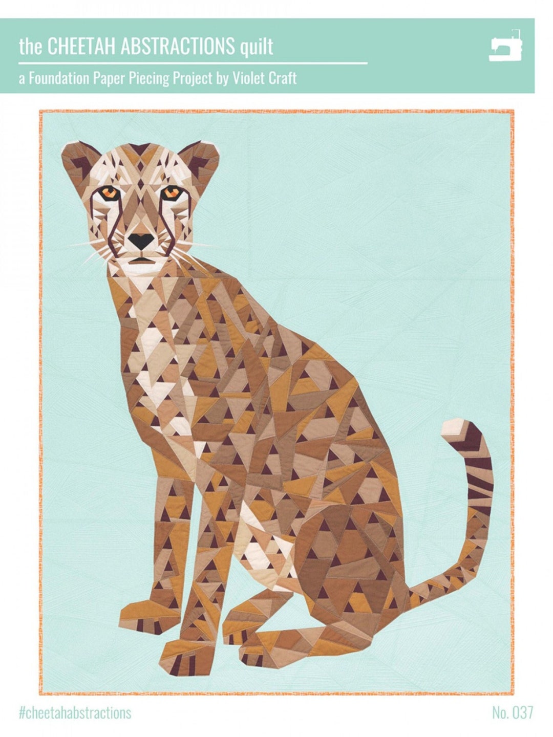 Cheetah Abstractions *foundation Paper-pieced Quilt Pattern* By: Violet ...