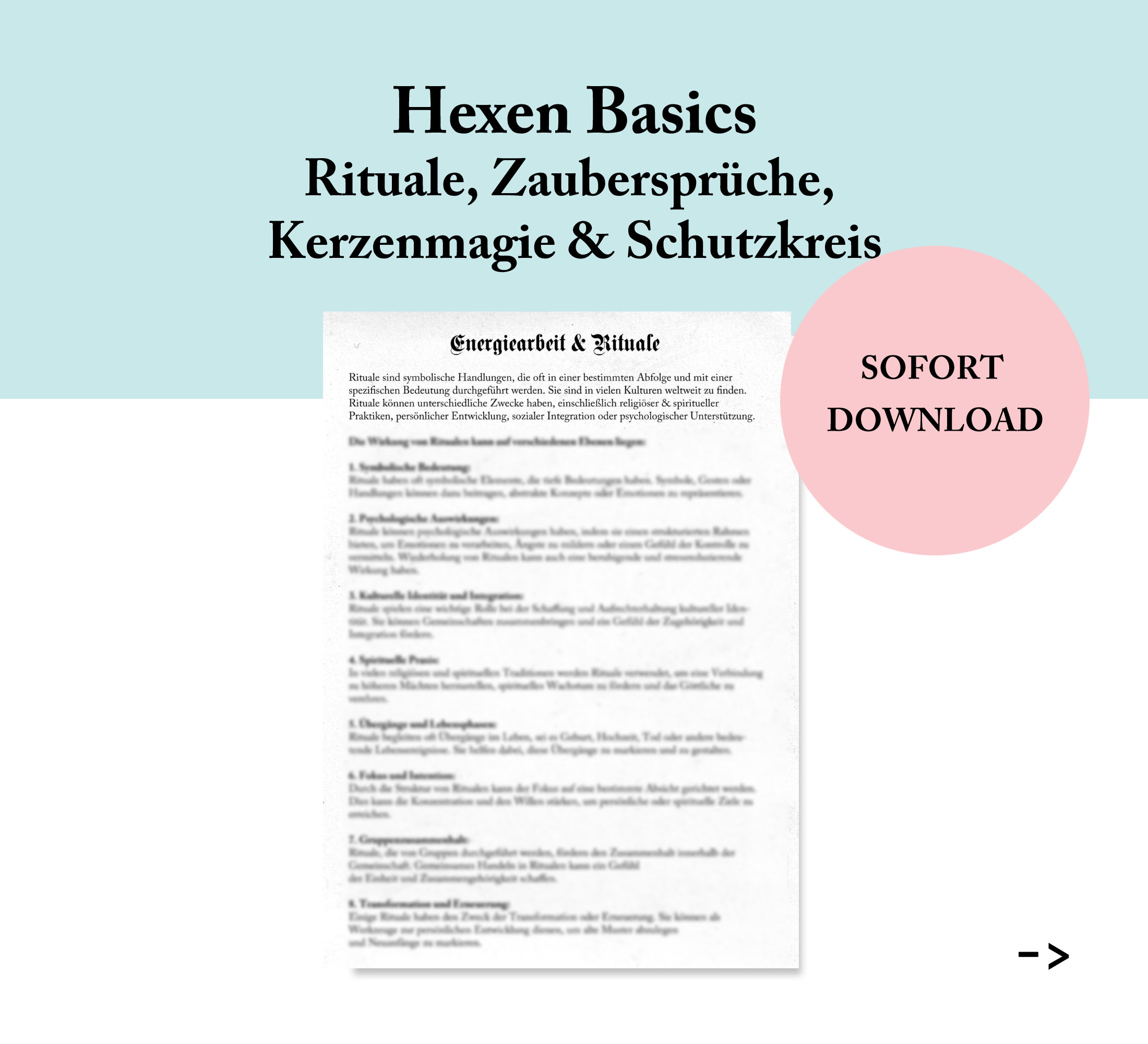 Witch Basics Cheat Sheet Grimouir Rituals, Spells, Candle Magic PDF ...