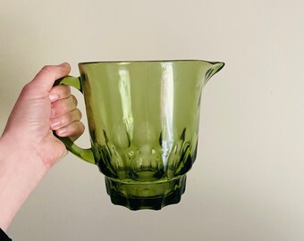Green Water Pitcher - Etsy