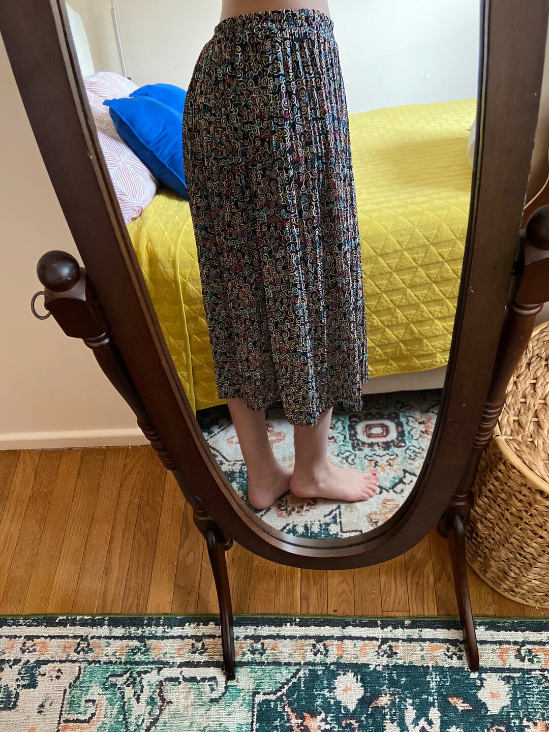 Womens Colorful Pinwheel Relaxed Fit Vintage Skirt - Etsy