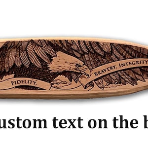 Custom Roman Gladius Wooden Rudis Sword - Banner Eagle Design - Made in ...