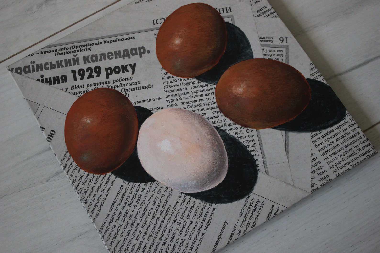 Eggs Oil Painting, Original Eggs Art, Eggs Still Life, Small Original ...