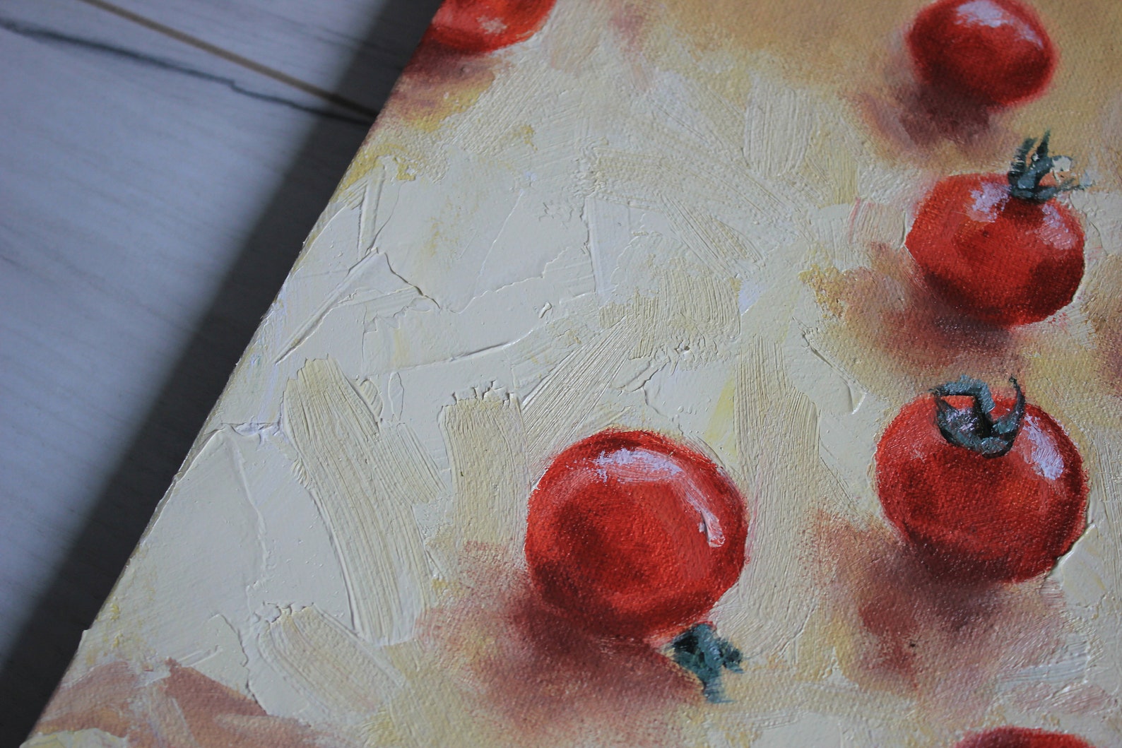 Tomato Oil Painting Tomato Still Life Red Tomato Kitchen | Etsy