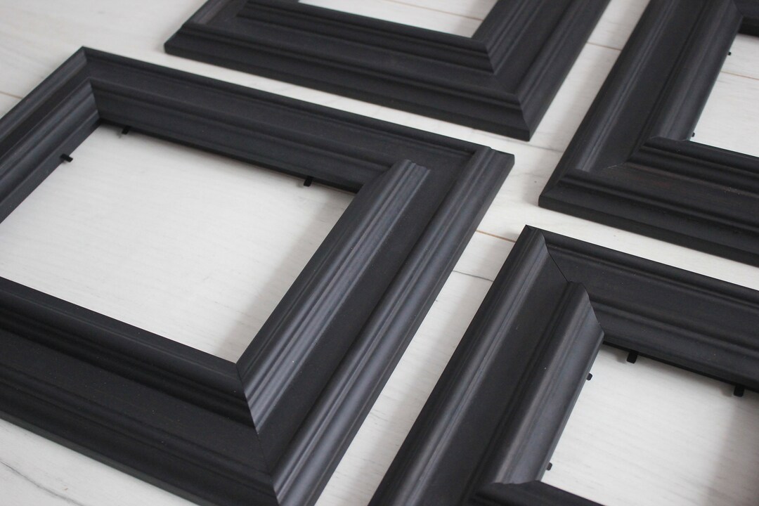 Black Wooden Painting Frame - Etsy