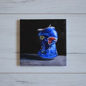 Pepsi Oil Painting Soda Still Life Crushed Pepsi Can - Etsy