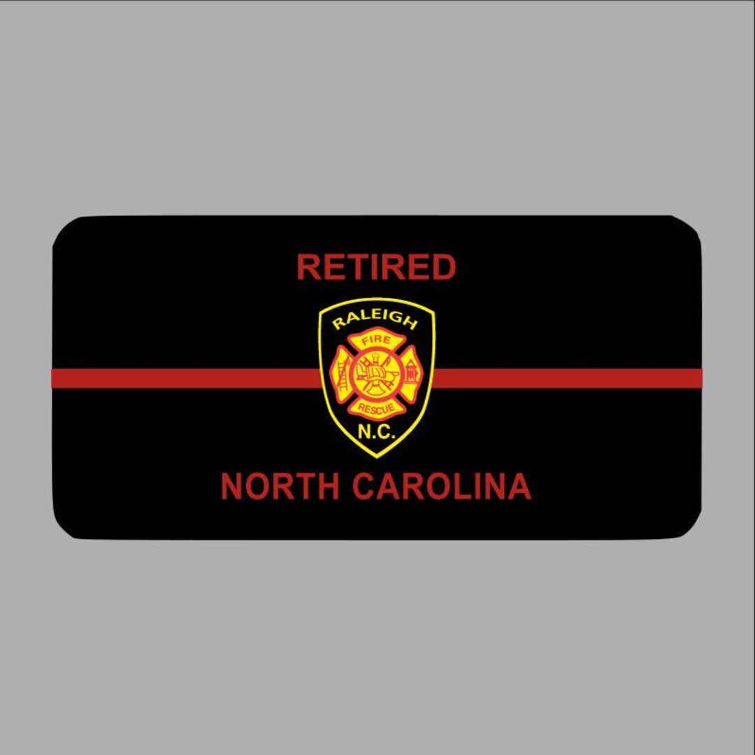 Retired Raleigh Fire License Plate - Etsy
