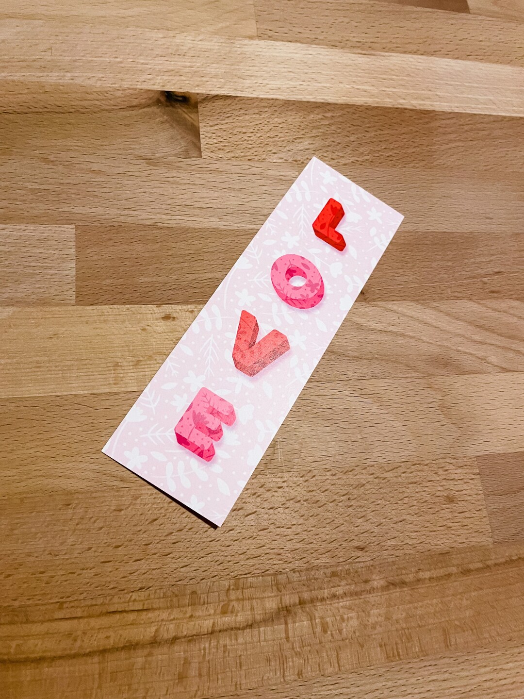 Cute LOVE Bookmark - Valentine’s Day Seasonal Bookmark - Heart / Love ...