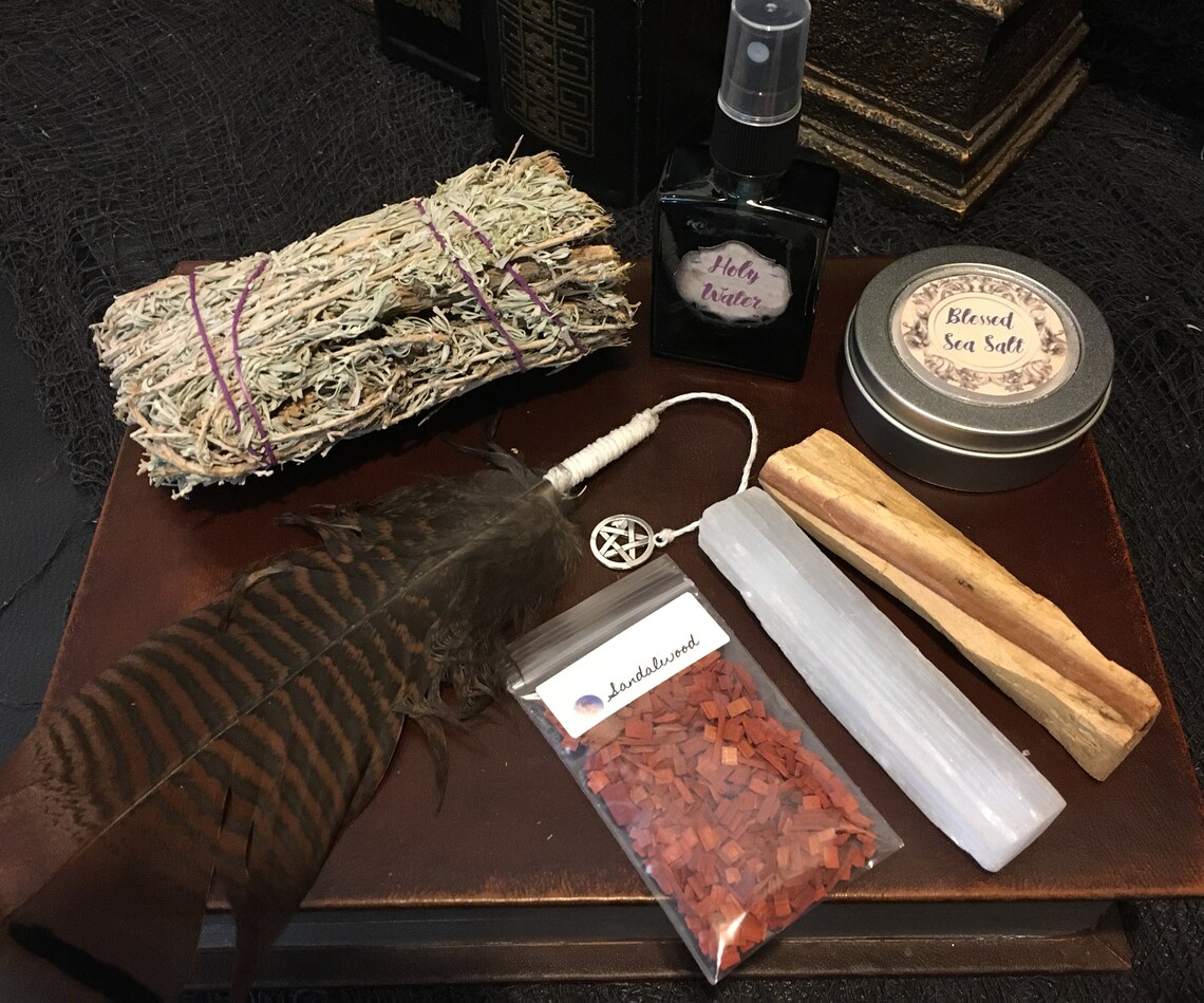 Deluxe spiritual cleansing kit home cleansing kit Exorcism | Etsy