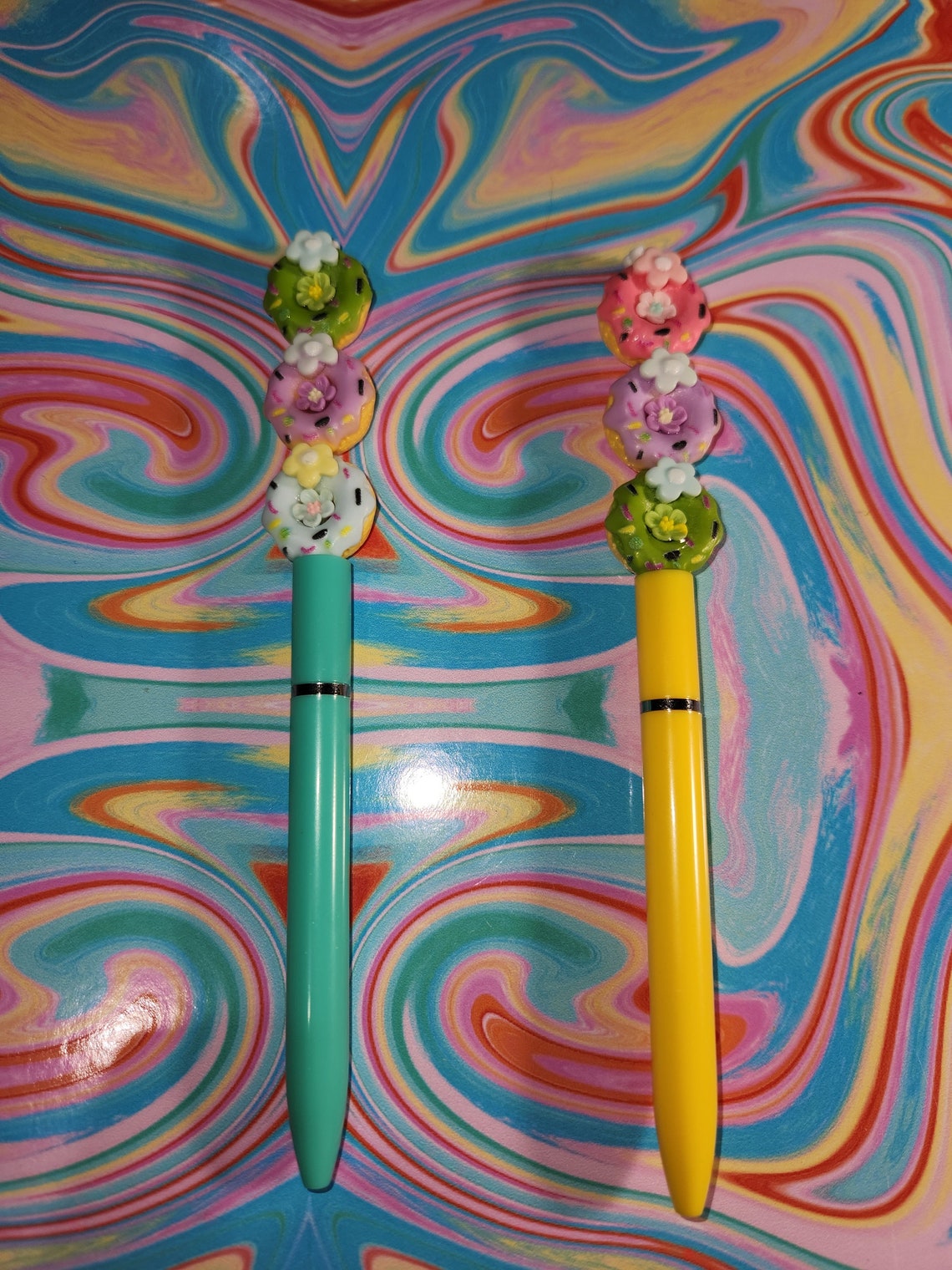 Donut Beaded Pen With 2 Refills - Etsy