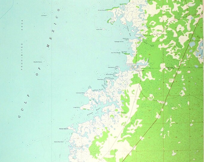 Aripeka Map of Hernando County Florida Art Print Wall Decor LARGE ...