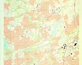 Map of Langhorne - Etsy