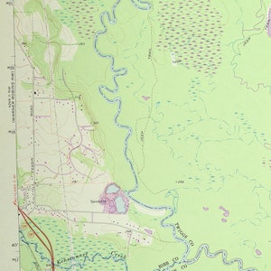 Warner Robins Map of Robins Air Force Base Georgia Art Print | Etsy
