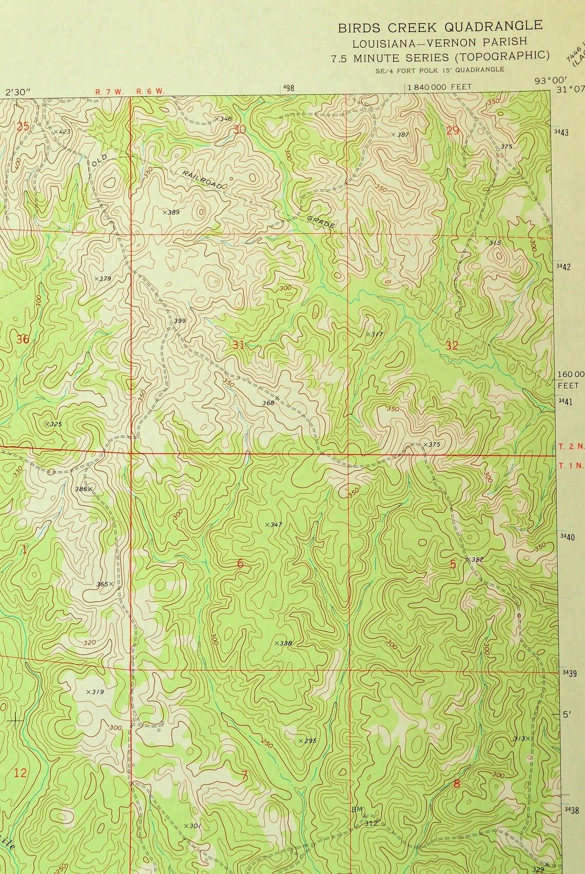 Fort Polk Map Military Reservation Louisiana Wall Art Print | Etsy