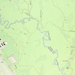 Warner Robins Map of Robins Air Force Base Georgia Art Print | Etsy