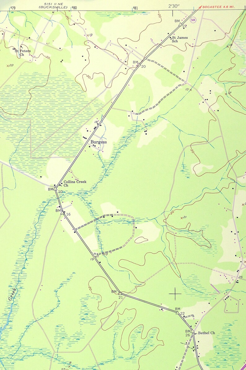 Brookgreen Gardens Map of Murrells Inlet South Carolina Art - Etsy