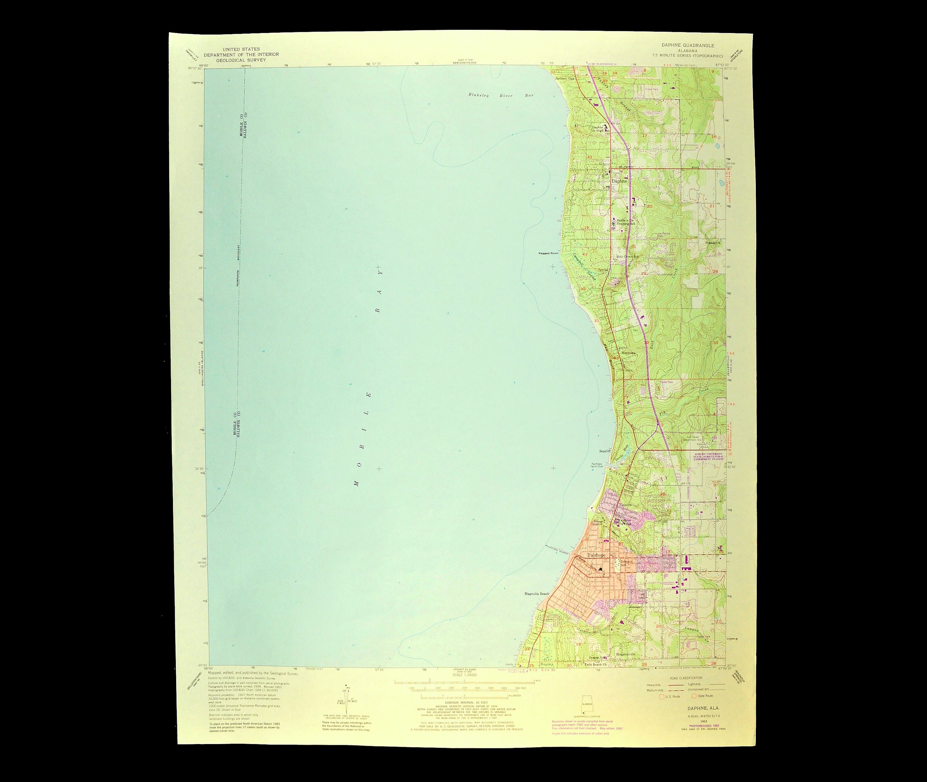 Maps of Mobile Bay - Etsy
